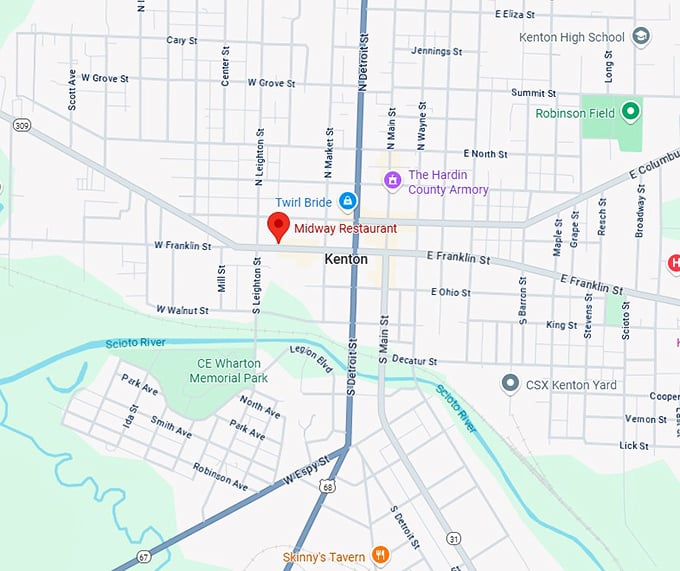 16. midway restaurant map