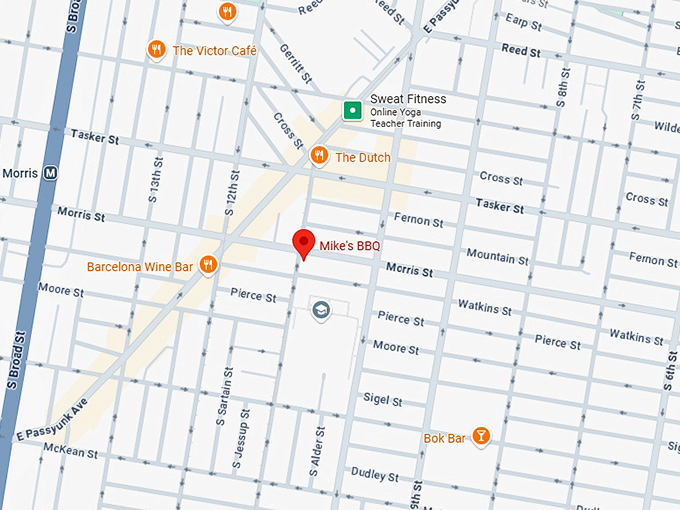 16. mike’s bbq map