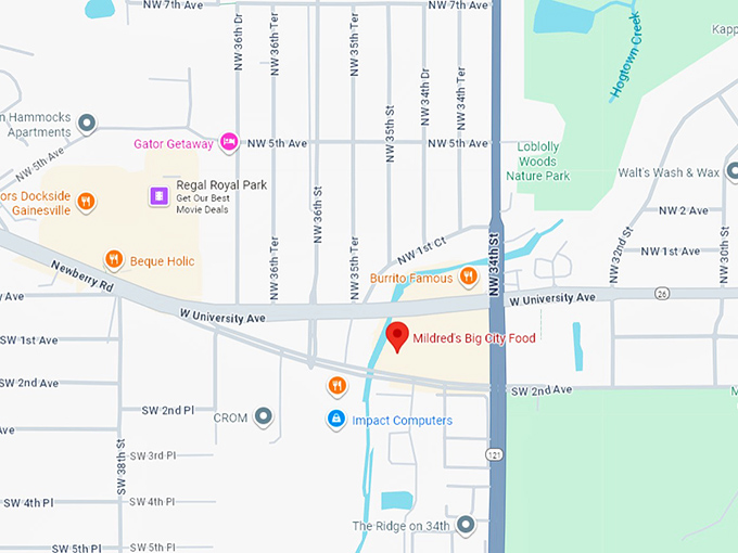 16. mildred’s big city food map