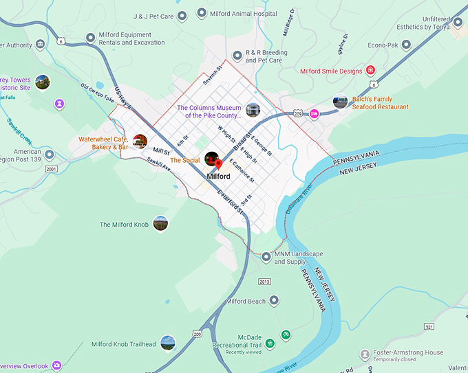 16. milford map