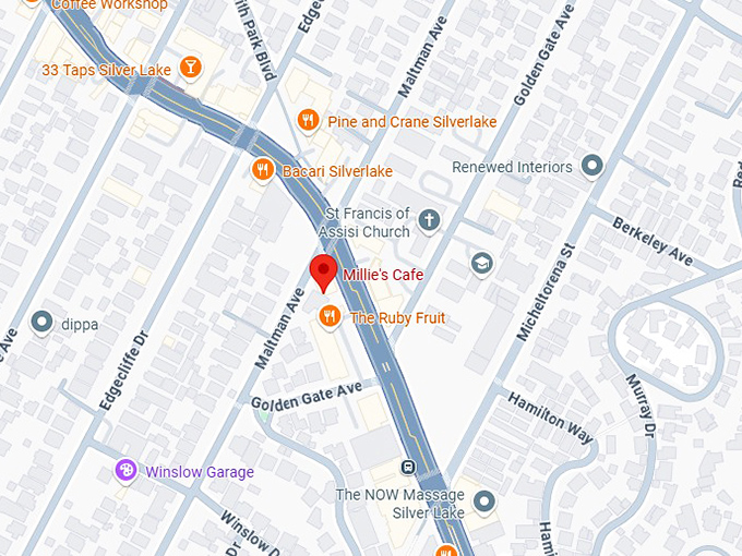 16. millie’s cafe map