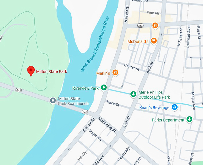 16. milton state park map