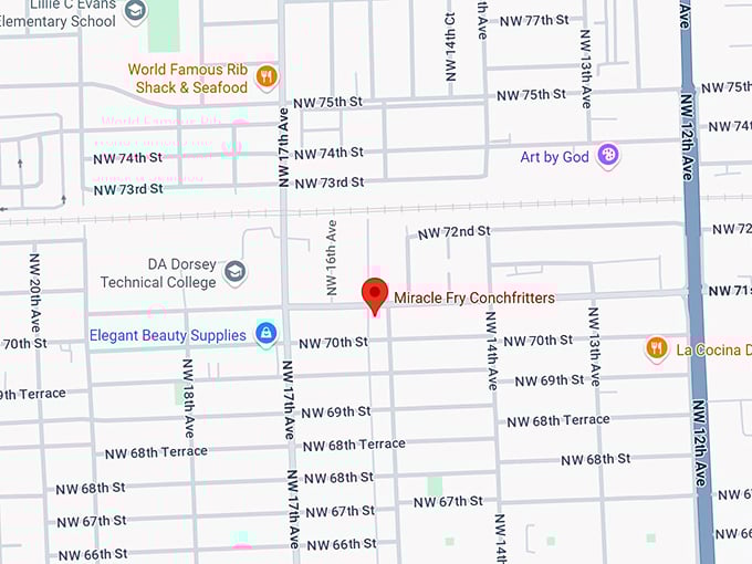 16. miracle fry conchfritters map