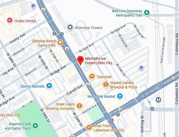 16. mitchell's ice cream (ohio city kitchen & shop) map