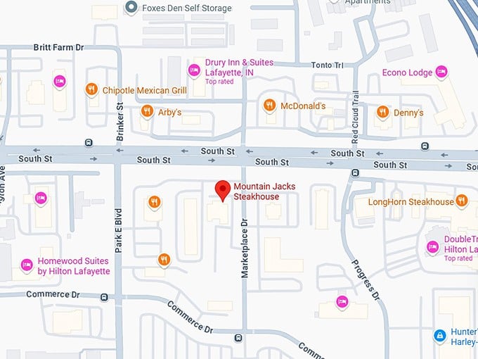 16. mountain jack’s steakhouse map