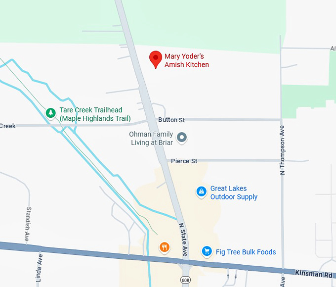16. mrs. yoder’s kitchen map
