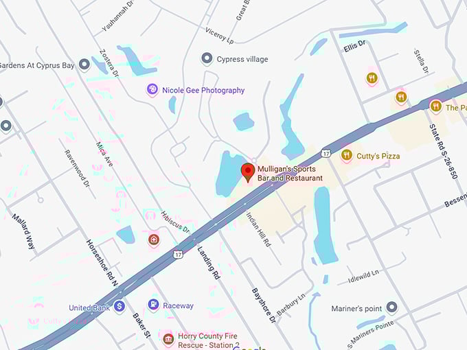 16. mulligan's sports bar and restaurant map