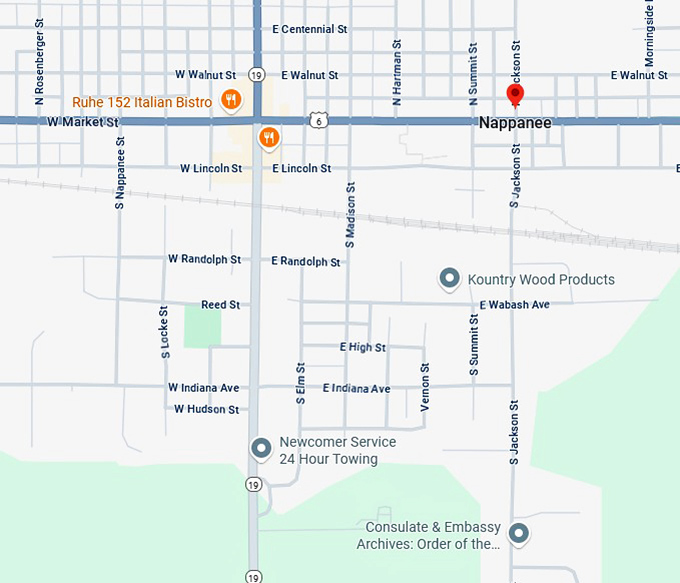 16. nappanee map