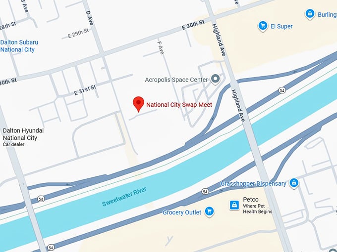 16. national city swap meet map