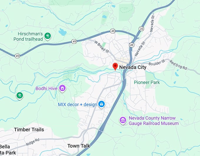16. nevada city map