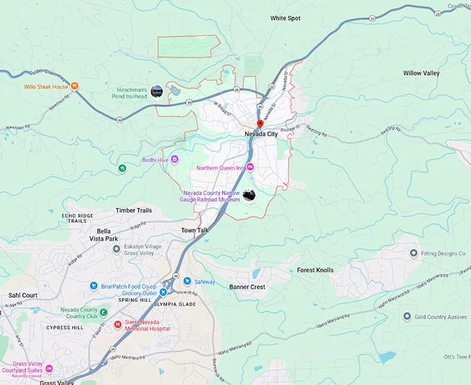 16. nevada city map