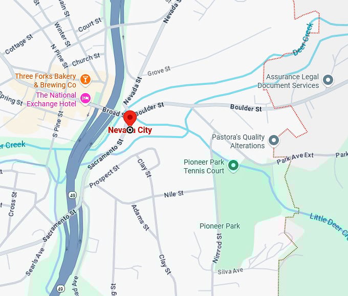 16. nevada city map