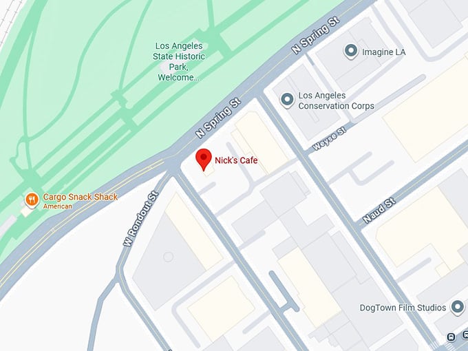 16. nick’s café map