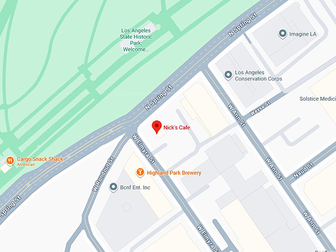 16. nick’s cafe map