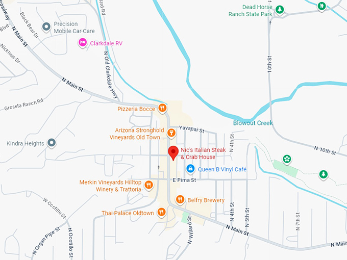16. nic’s italian steak & crab house map