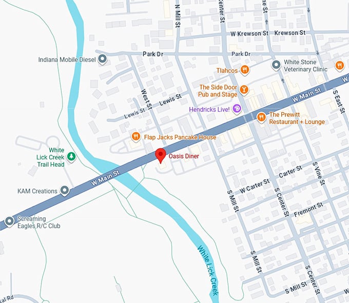 16. oasis diner map