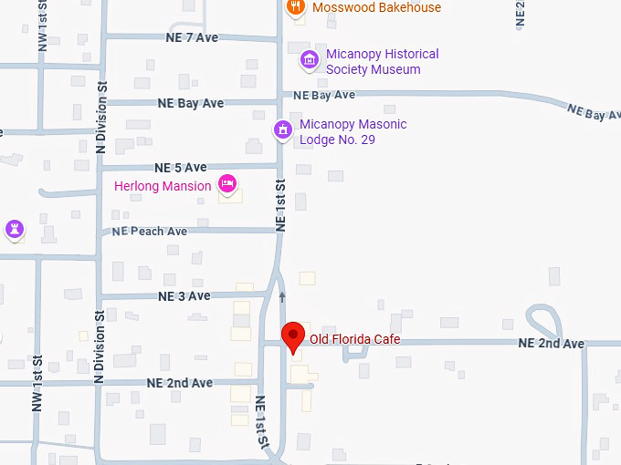 16. old florida cafe map