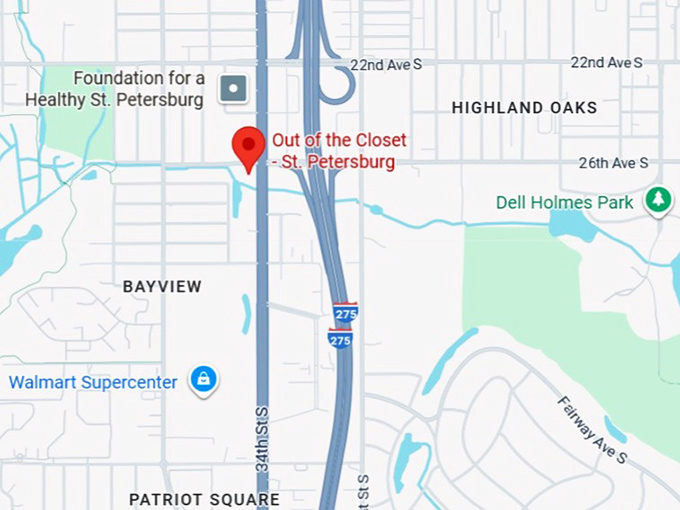 out of the closet st. petersburg map