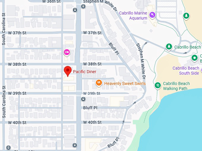 16. pacific diner map