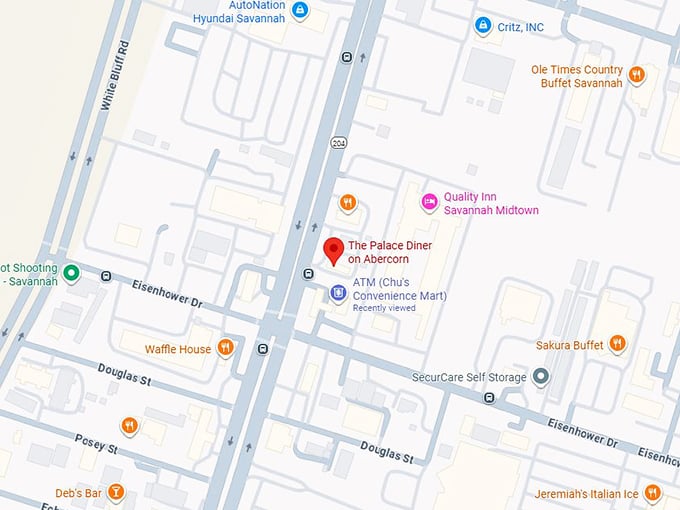 16. palace diner map