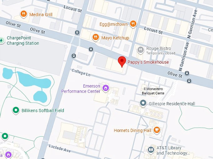16. pappy’s smokehouse map