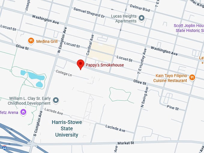 16. pappy’s smokehouse map