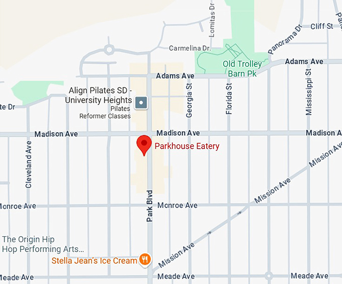 16. parkhouse eatery map