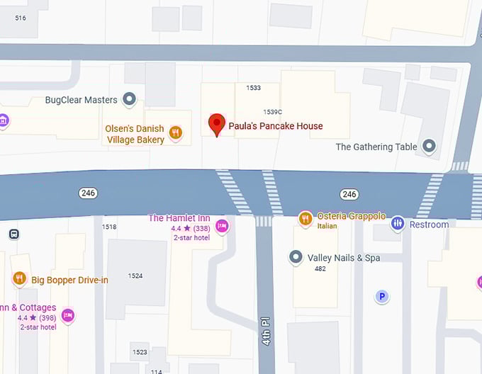 16. paula's pancake house map