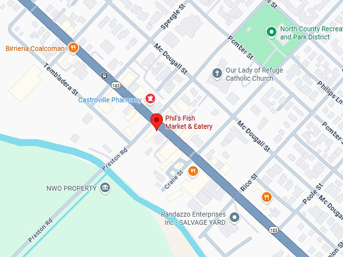 16. phil’s fish market & eatery map