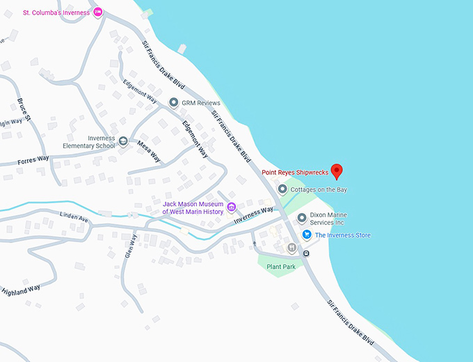 16. point reyes shipwrecks map