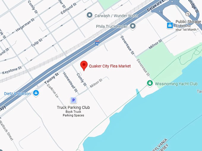 16. quaker city flea market map