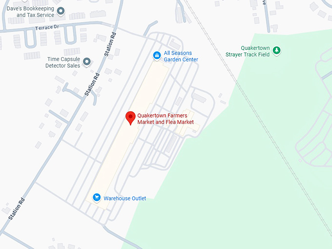 16. quakertown farmers market and flea market map