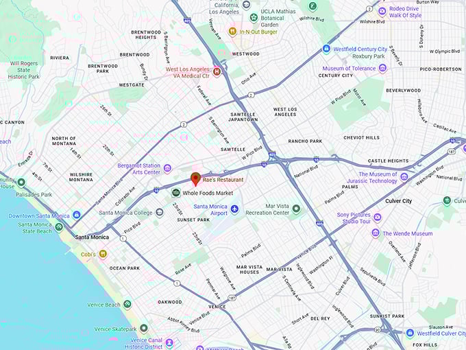 16. rae’s restaurant map