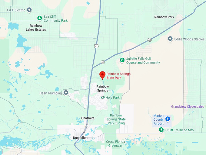 rainbow springs map