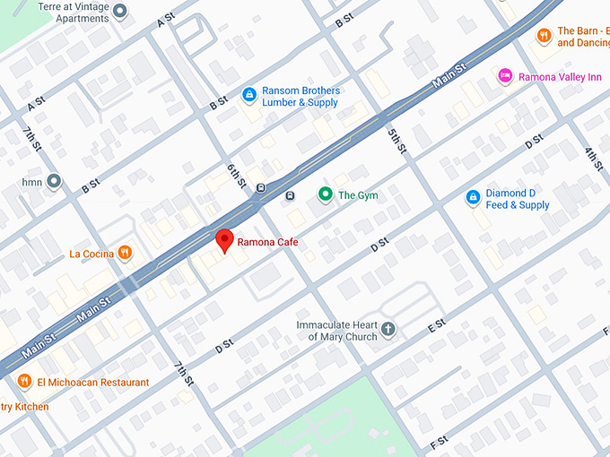 16. ramona cafe map