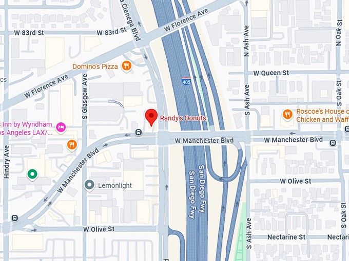 16. randy’s donuts map