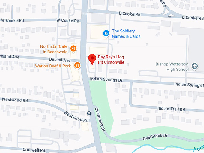 16. ray ray's hog pit clintonville map