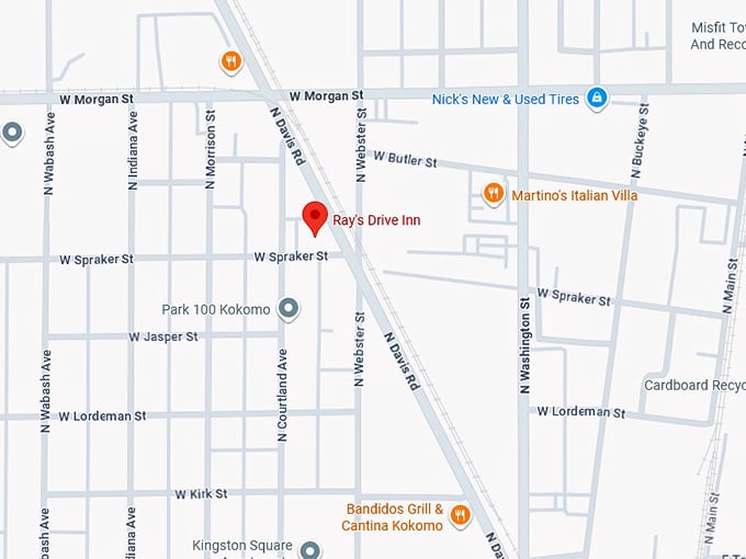 16. ray's drive inn map