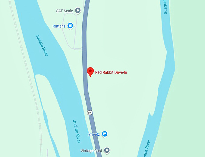 16. red rabbit drive in map