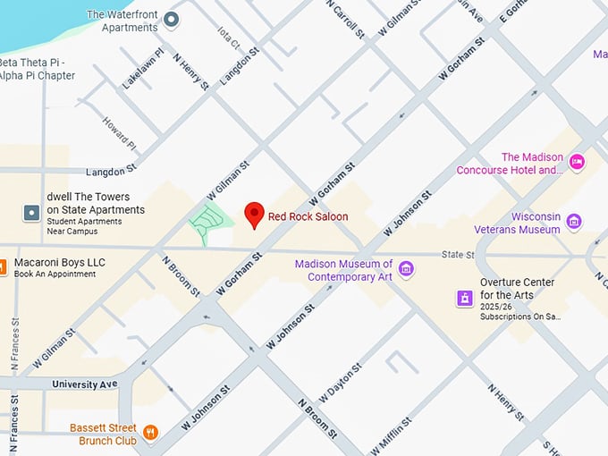 16. red rock saloon map