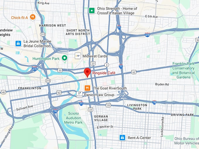 16. ringside café map