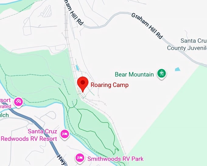 16. roaring camp map