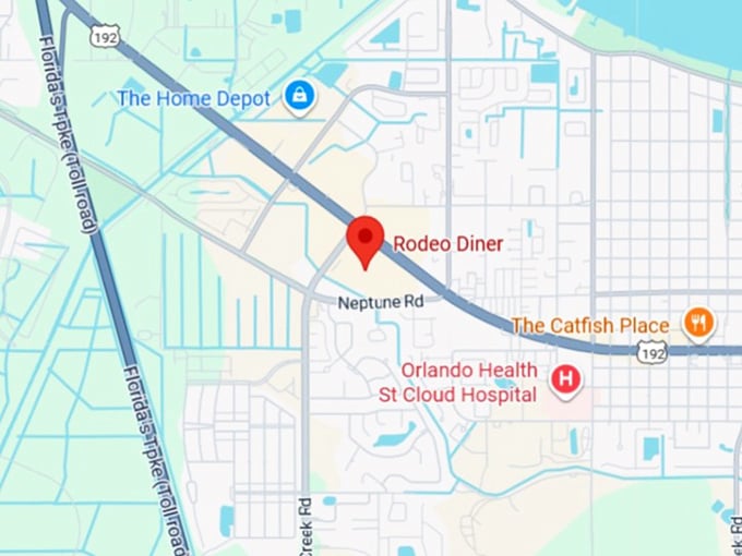 16. rodeo diner map