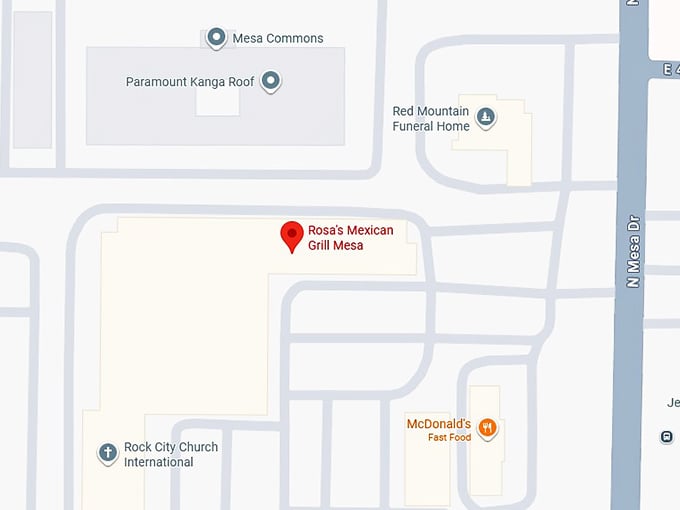 16. rosa's mexican grill mesa map