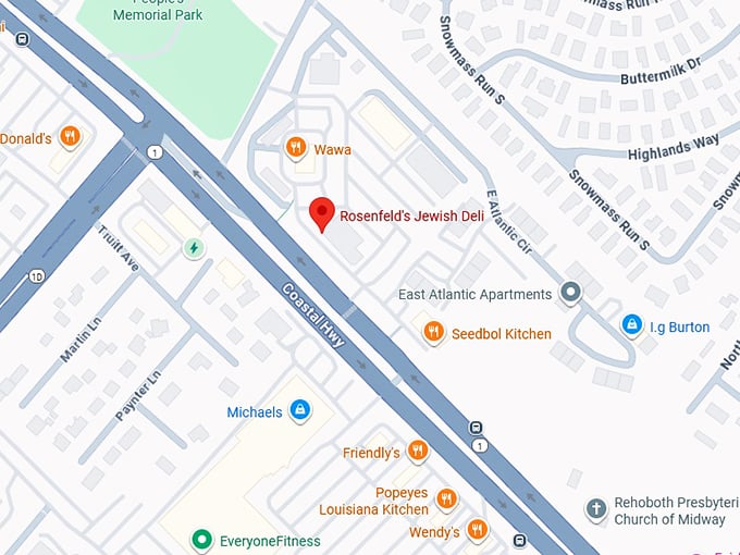 16. rosenfeld's jewish deli map