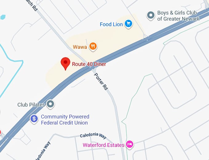 16. route 40 diner map