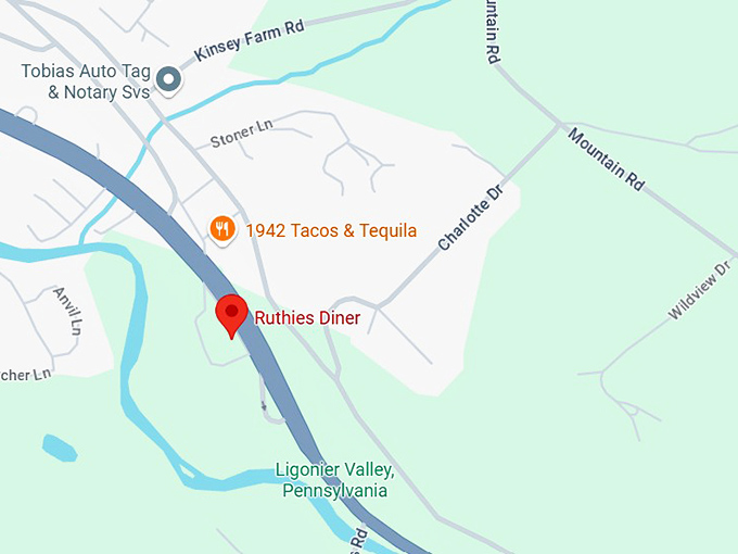 16. ruthie’s diner (rt 30) map