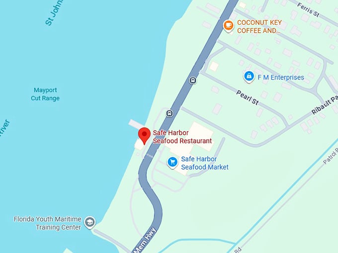 16. safe harbor seafood restaurant map