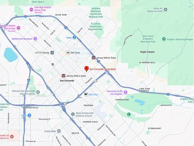 16. san fernando swap meet map