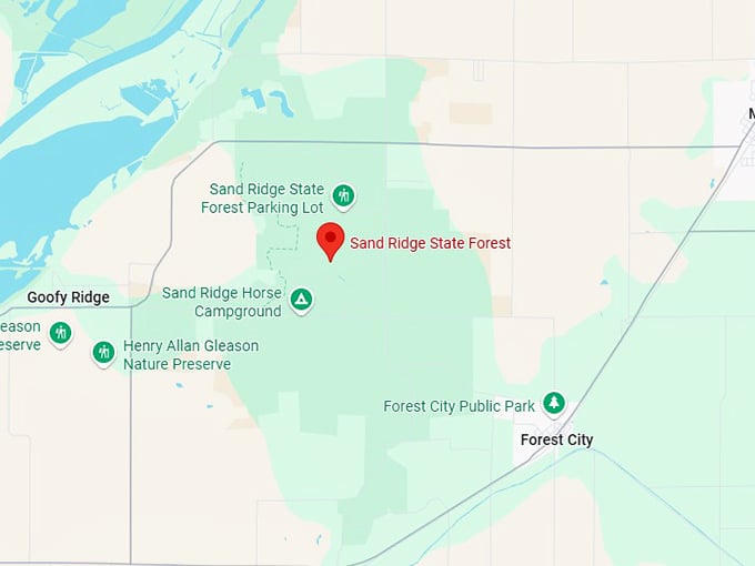 16. sand ridge state forest map